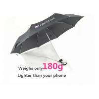 China Ultra Lightweight Grey Promotional Umbrellas 180g Aluminum Frame for sale