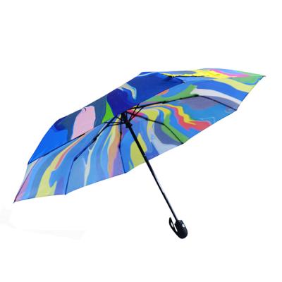 China ArtVibe Promotional Auto Folding Umbrella 98cm Rain Sun Protection Umbrella for sale