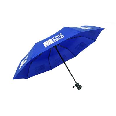 China Custom Zippered Case Folding Travel Umbrella With Logo Printing for sale