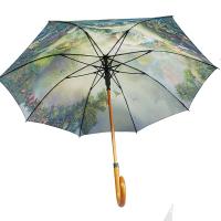 China Auto Open Wooden Handle Umbrellas Windproof Dream Forest Magic Umbrella for sale