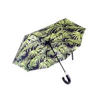 China Wooden handle 42 Inch Double Canopy Folding Umbrella for sale