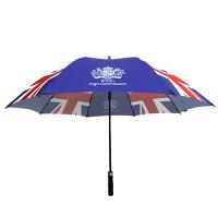 China British 130cm Custom Umbrella With Union Jack Logo Print for sale