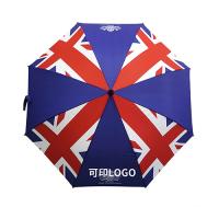 China British 130cm Custom Umbrella With Union Jack Logo Print for sale