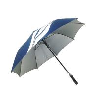 China Silver Coated Sun Protection UV Blocking Umbrella 60 Inch Yacht Club Golf Umbrella for sale