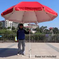China 9 Feet Windproof Beach Umbrella Fibergalsss Frame Weatherproof Umbrella for sale