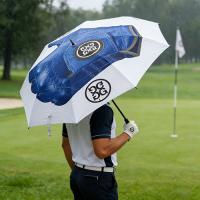 China Fashion Golf Umbrellas UV50+ Sun Protection Golf Umbrella With Rubber Handle for sale