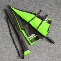China Custom Logo Double Canopy Golf Umbrellas 60 Inch Black And Green Umbrellas for sale