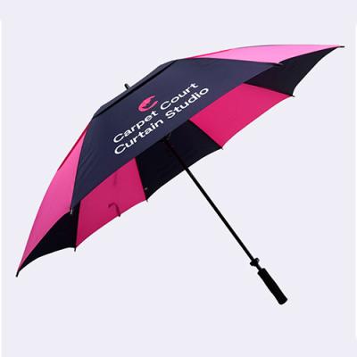 China Double Canopy Long Straight Manual Umbrella 30