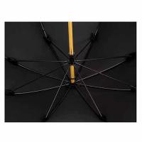 China Bamboo Handle Straight Walking Umbrellas Wind Resistant With 500T Pongee Fabric for sale