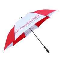 China Custom 30 Inch Golf Umbrella Wind Resistant Double Canopy 2 Tone Umbrella for sale