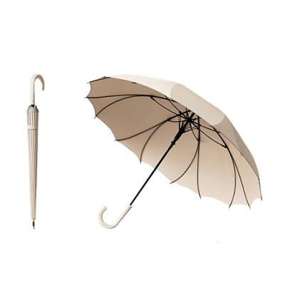 China 16 Ribs Walking Umbrellas Leak Proof Seamless Windguard Auto Open Umbrella for sale