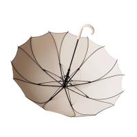 China 16 Ribs Walking Umbrellas Leak Proof Seamless Windguard Auto Open Umbrella for sale