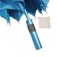 China RPET Ultra Light Long Handle Walking Umbrellas Manual Open Windproof Rain Umbrella for sale