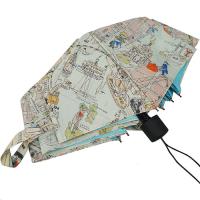 China Comic Print UV30+ Protection Folding Umbrella with 8 Ribs and 42-inch Canopy for sale