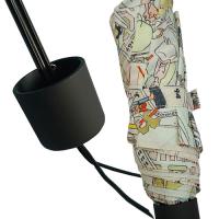 China Comic Print UV30+ Protection Folding Umbrella with 8 Ribs and 42-inch Canopy for sale