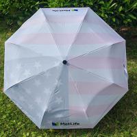 China 42-inch Diameter Compact Umbrella with 190T Pongee Fabric and Fiberglass Ribs for Insurance Promotions for sale