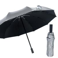China UV 50+ Protection Compact Umbrellas 123cm With Titanium Silver Coating for sale