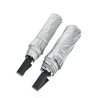 China Titanium Silver UV 50+ Compact Umbrella with 3-Fold Design for Travel and Daily Use for sale