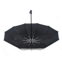 China Titanium Silver UV 50+ Compact Umbrella with 3-Fold Design for Travel and Daily Use for sale