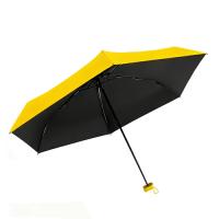 China 5-Fold Pocket Umbrella with UV50+ Protection, 15cm Folded Length and 6 Reinforced Ribs for Ultimate Portability for sale