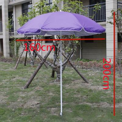 China 160cm Dia Small Beach Umbrella Lightweight Space Saving 2m Extension Height for sale