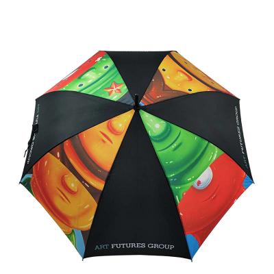 China Custom Sublimation Printed Promotional Umbrellas Automatic Opening Umbrella for sale