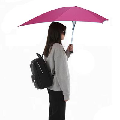 China Extended Windproof Irregular Backpack Umbrella Commuter Protection for sale