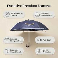 China 60 Inch Custom Golf Umbrella UV50+ Auto Open Full Color Printed for sale