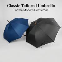China Premium 46 inch Canopy Gentleman Umbrella with Fiberglass Ribs and UV30+ Protection for sale