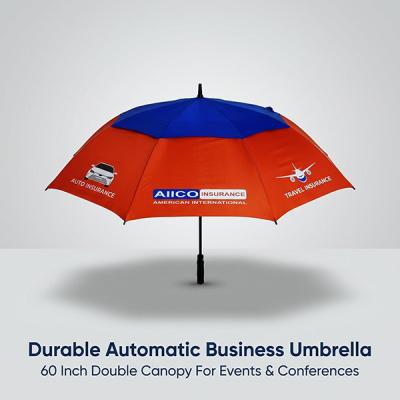 China Red and Blue Color Automatic Open Umbrella for sale