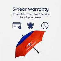 China Red and Blue Color Automatic Open Umbrella for sale