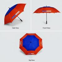 China Red and Blue Color Automatic Open Umbrella for sale