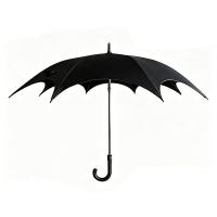 China Gothic black long handle umbrella for sale