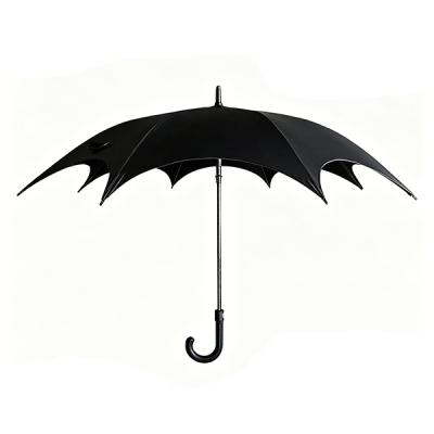 China Gothic black long handle umbrella for sale