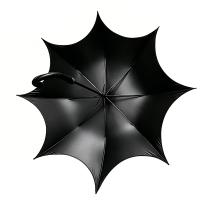 China Gothic black long handle umbrella for sale