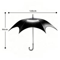 China Gothic black long handle umbrella for sale