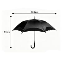 China Gothic black long handle umbrella for sale