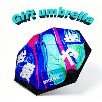 China Custom Full Color Print Promotional Gift Umbrella for sale