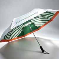 China Custom Logo Automatic Folding Umbrella for Investment Company for sale