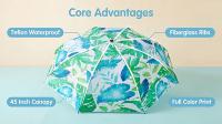 China Ladies 3 Fold Umbrella Full Color Printed for sale