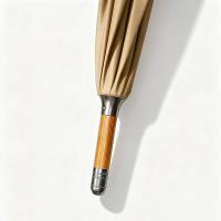 China Custom 60 Inch Wooden Handle Windproof Umbrella for sale