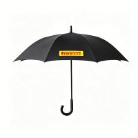 China 46 Inch Fiberglass Walking Stick Promotional Umbrella with Hidden Auto Button for sale