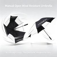 China Manual Open Wind Resistant 60 Inch Large Umbrella for sale