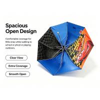 China Waterproof Kids 2 Fold Cartoon Umbrella for sale
