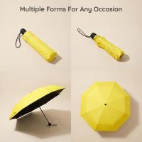 China Compact UV40+ Travel Umbrella with 42-inch Arc and 8-Rib Lightweight Construction for sale