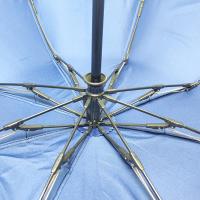 China Semi-Automatic Folding Umbrella with Full Fiberglass Frame, 80 km/h Windproof and Double Layer Canopy for sale
