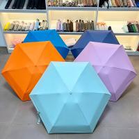 China In-Stock Clearance 5-Fold Compact Umbrella with UV Protection and 19