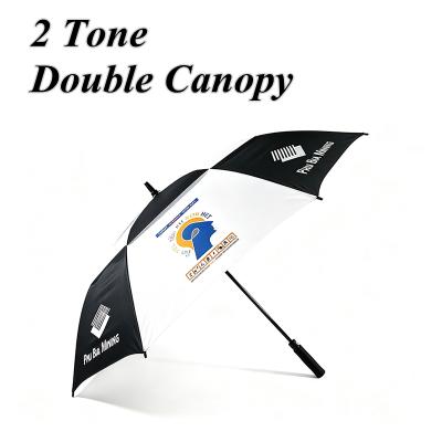 China Custom 60 Inch Fiberglass Frame Windproof Design Golf Umbrella for Corporate Gifts for sale