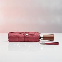 China Rose Red Folding Umbrella with 97 cm Canopy Diameter and 250 g Lightweight for Corporate Promotional Gift for sale