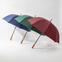 China 16 Ribs Custom Color Golf Umbrella with Leather Handle for Promotional Use for sale